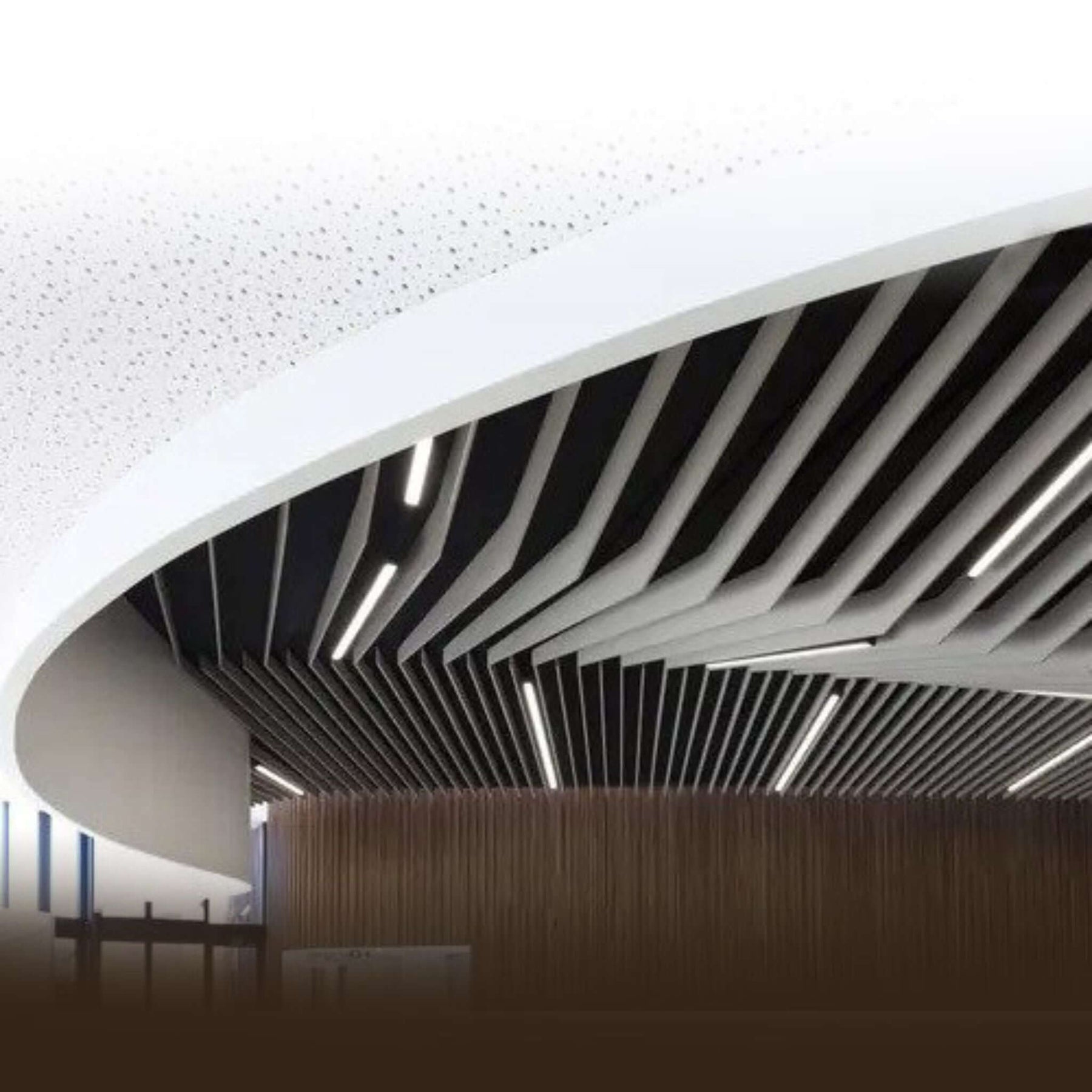 Autex Frontier Sierra - Angled Acoustic Ceiling Fins – Acoustic Sound ...